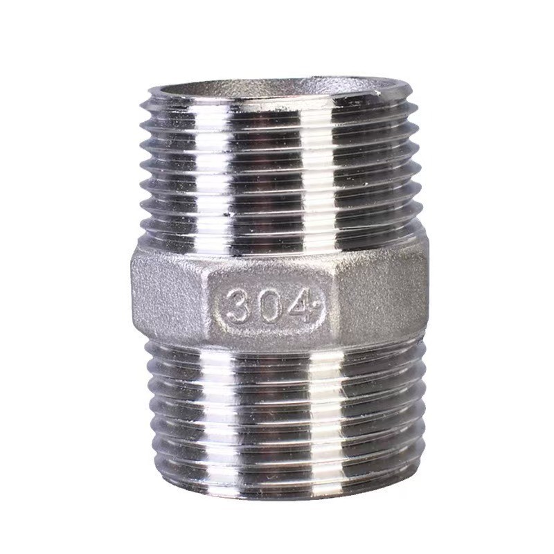(1/2")(3/4")(1") SUS304 & SUS201 Nipple Stainless Steel Pipe Fitting ...