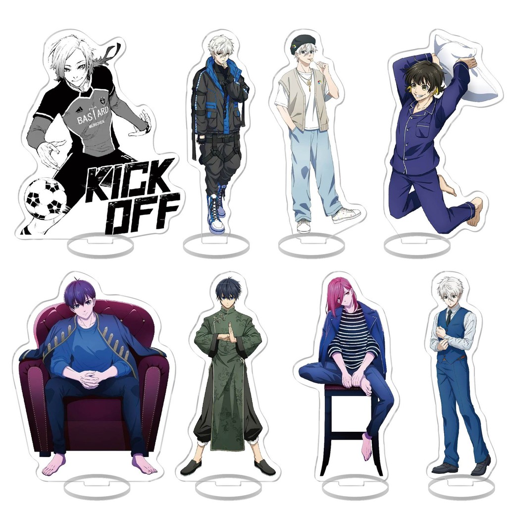 SQ3 BLUE LOCK Yoichi Isagi Acrylic Plate Holder Stand Plates Ryosuke ...