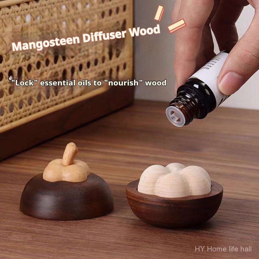 Walnut and Mountain Bamboo Aromatherapy Essential Oil Diffuser for Car ...