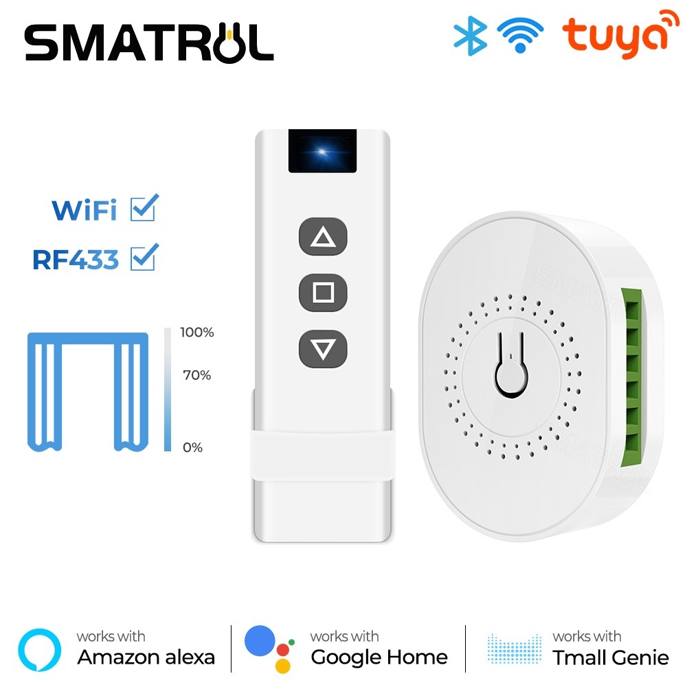 Tuya Mini Smart Life WiFi RF433 Blind Curtain Switch Module Electric ...
