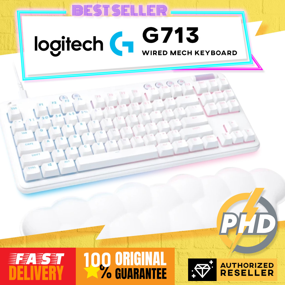 Logitech G713 Wired Mechanical Gaming Keyboard with LIGHTSYNC RGB ...