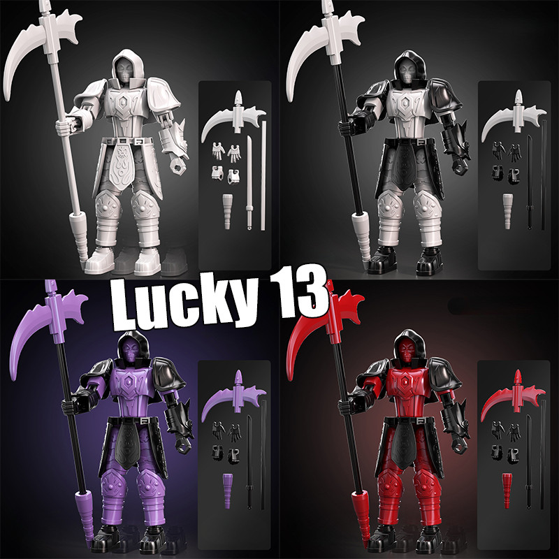 Lucky 13 Sickle Skeleton devil Action Figure Dummy 13 movable joints ...