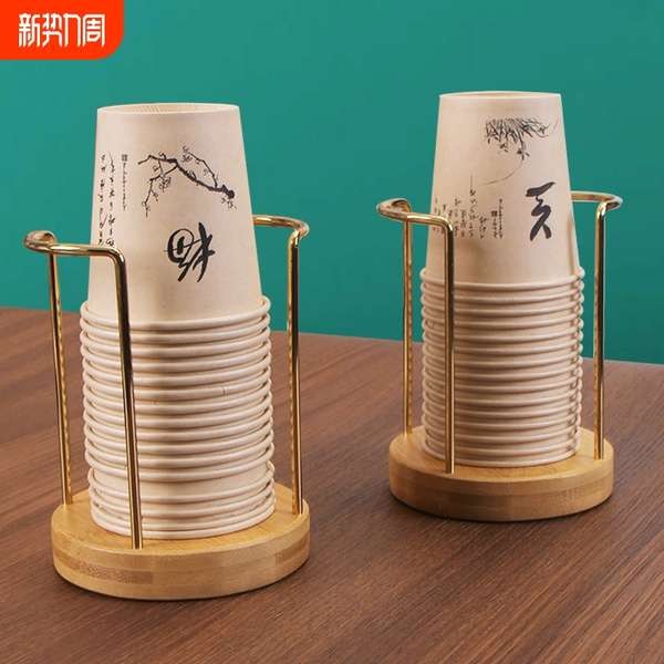 Desktop display rack tempat letak cawan plastik Cawan kertas rak sekali ...