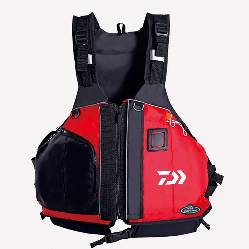 DAIWA Men Outdoor Swimming Fishing Vest Floatation Life Jacket Canoe Kayaking Ocean Boats Rubber ...