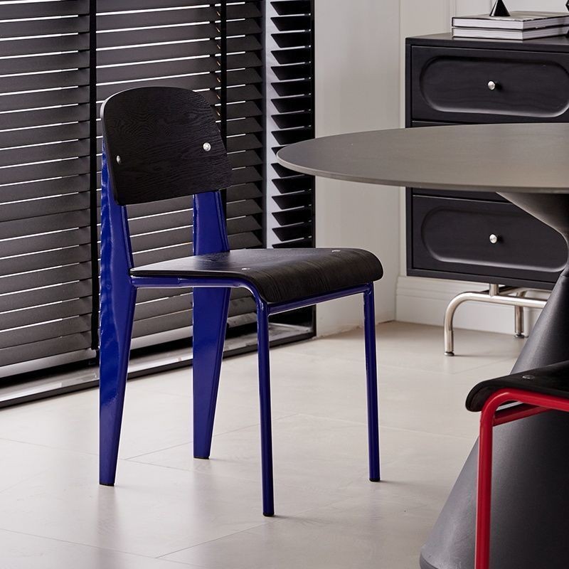 Nordic vitra dining chair Retro solid wood chair Cream dining table ...