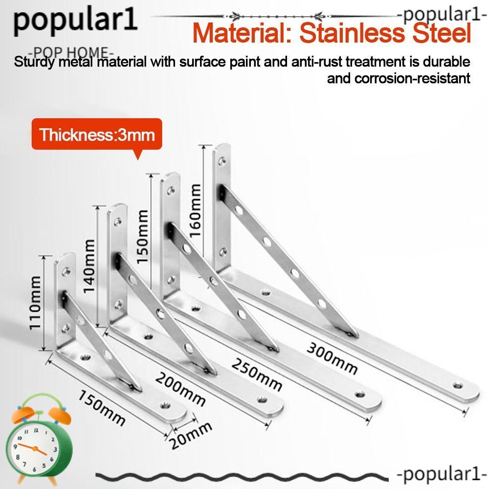 POP Shelf Support, Heavy Duty L-type Shelf Bracket, Stainless Steel ...