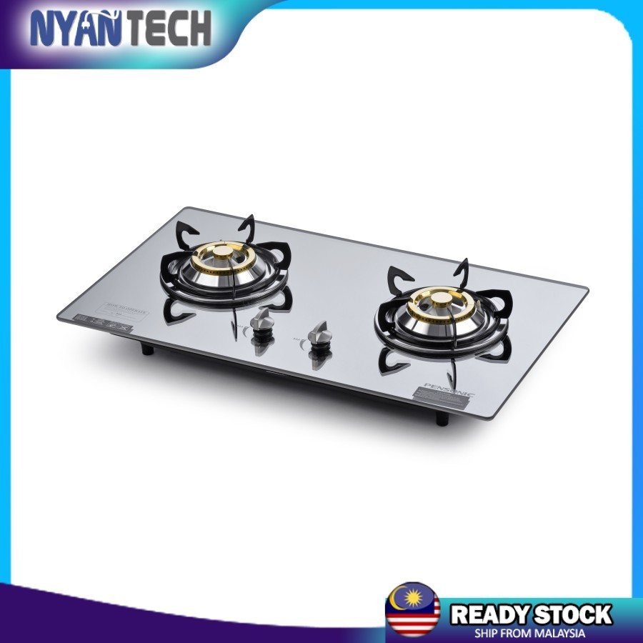 PENSONIC TEMPERED GLASS DOUBLE BURNER BUILT-IN GLASS HOB / DAPUR MASAK ...