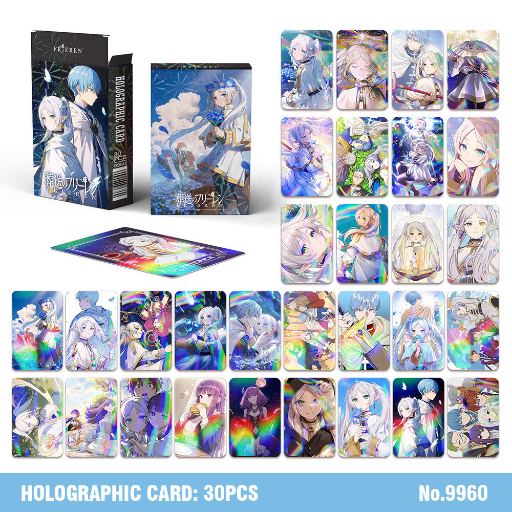 Anime Frieren: Beyond Journey's End Holographic Photocard Laser Flash ...
