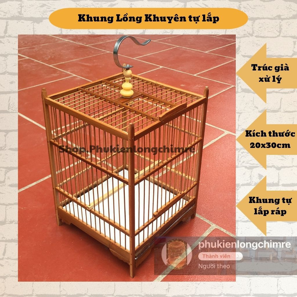 Square bird cage frame Self-assembled bird cage frame made of old ...