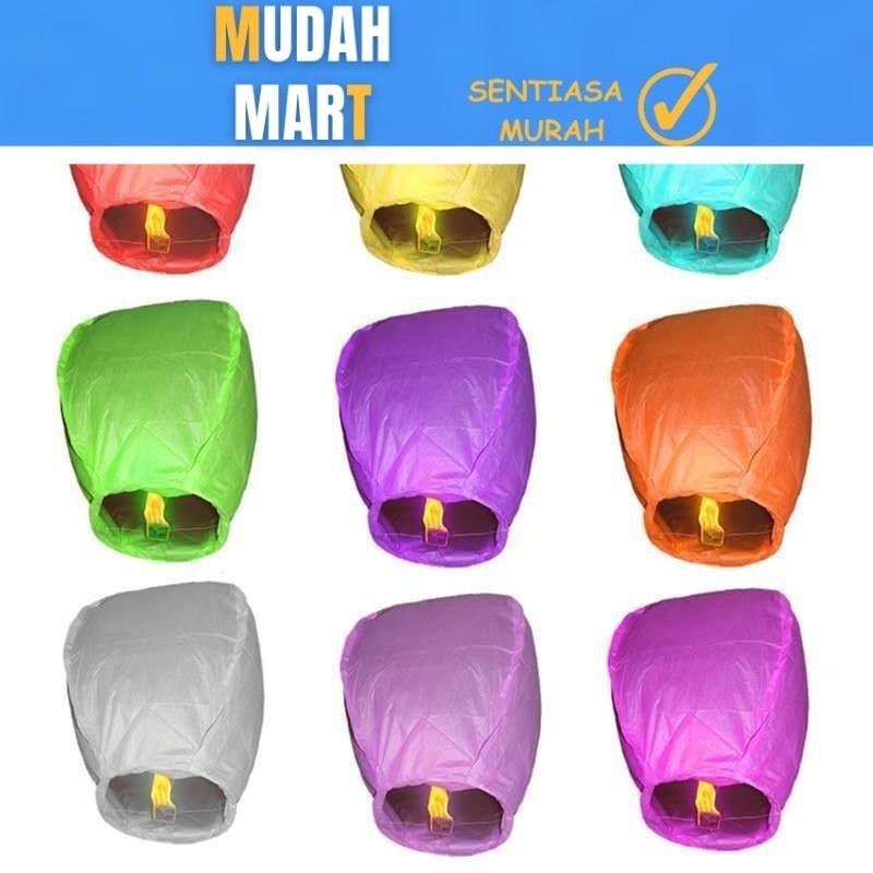 🇲🇾现货Ready Stock 孔明灯許愿望 Flying Sky Lantern Chinese New Year Kong Ming Deng | Shopee Malaysia