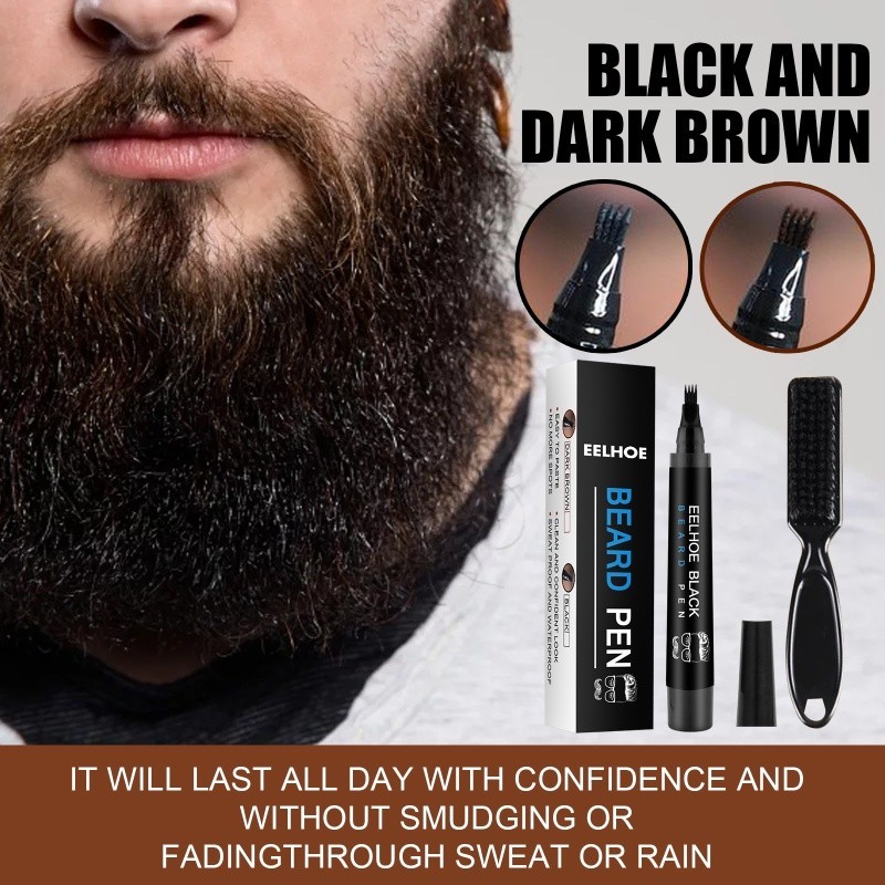 Beard Pen Beard Filler Pencil And Brush Beard Enhancer Coloring ...