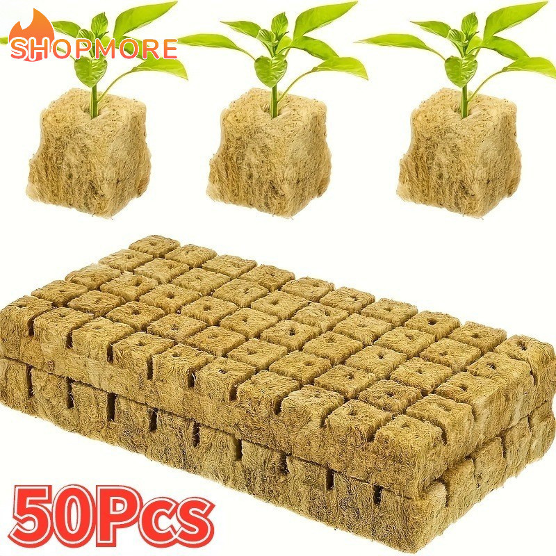 Rock Wool Plug Seedling Block For Hydroponics Cuttings Plant ...