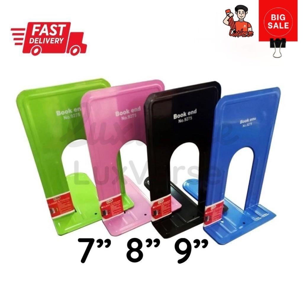 Heavy Duty Metal Book End Colourful 2in1 Bookends 7" / 8" / 9" 🔥 ...