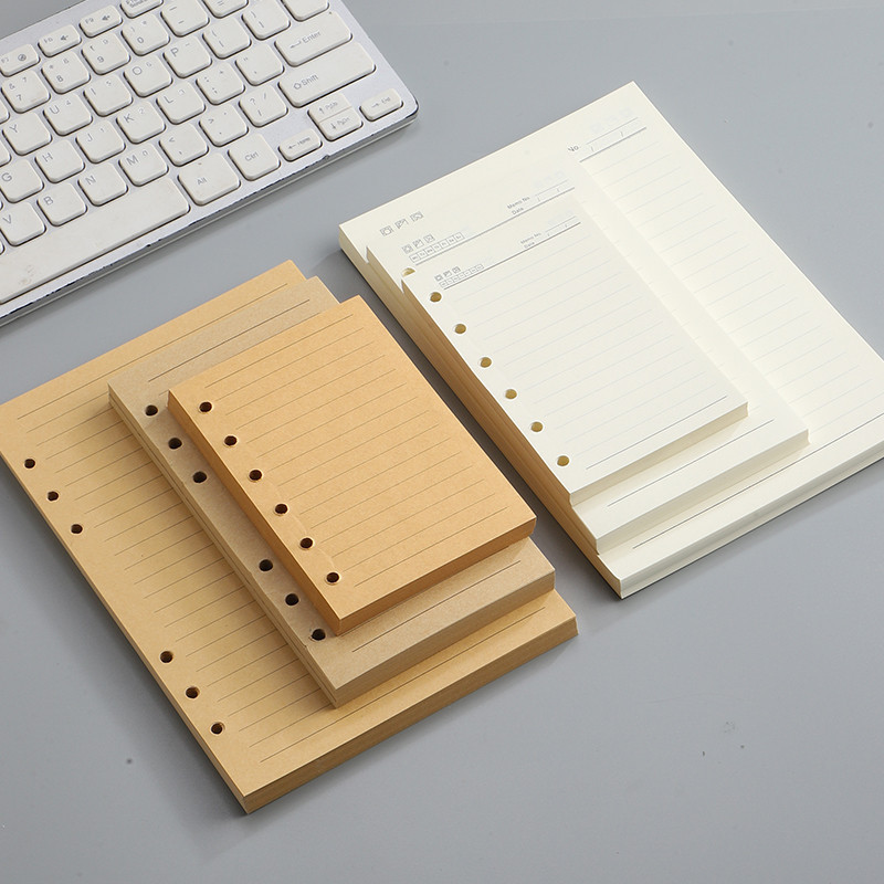 Loose-leaf Refill A5 Kraft Paper Horizontal Grid Loose-leaf Paper a6 ...