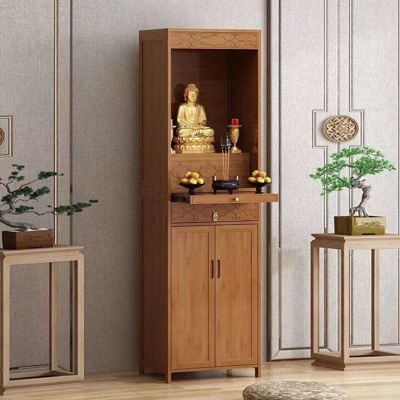 Household god cabinet Chinese style god shrine upright cabinet living ...