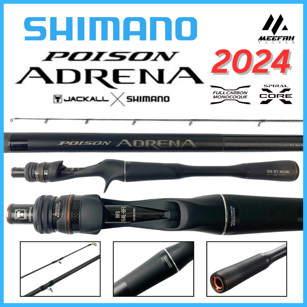 NEW ARRIVAL - SHIMANO 2024' POISON ADRENA - Fishing Rod Joran Pancing | Shopee Malaysia