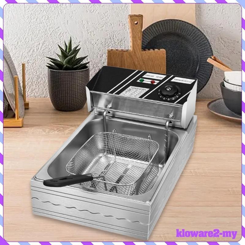 [KlowareafMY] Countertop Fryer 6L Electric Deep Fryer for Kitchen ...