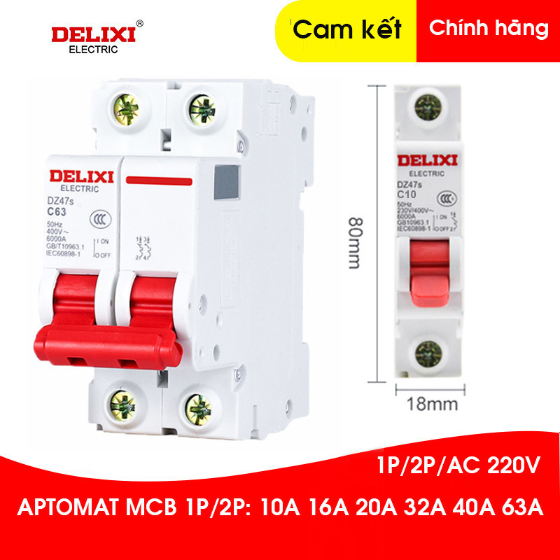 Ace 1P 2p 10A to 63A 100A 220V DELIXI circuit breaker, DELIXI 2p mcb ...