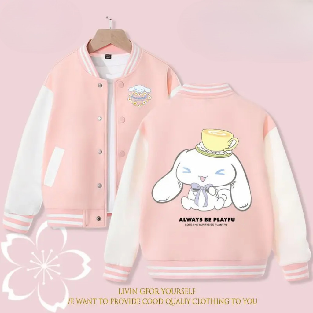 Varsity Cinnamoroll Jackets For Girls Boys Unisex Age 1-18 Years Can ...