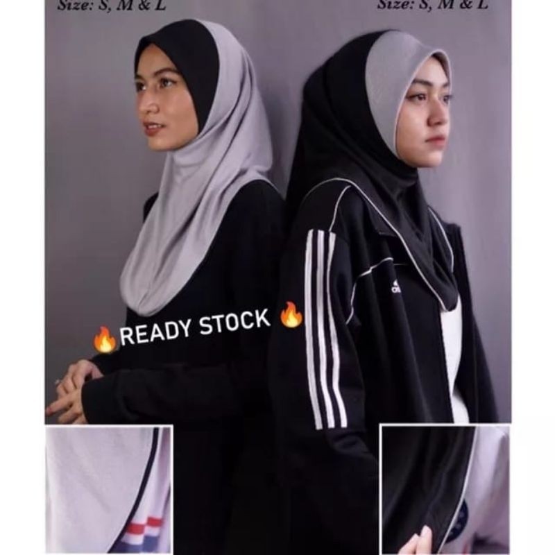TUDUNG SUKAAN PIPING 2 TONE IBUGARANG (KAIN MOSCREPE) | Shopee Malaysia