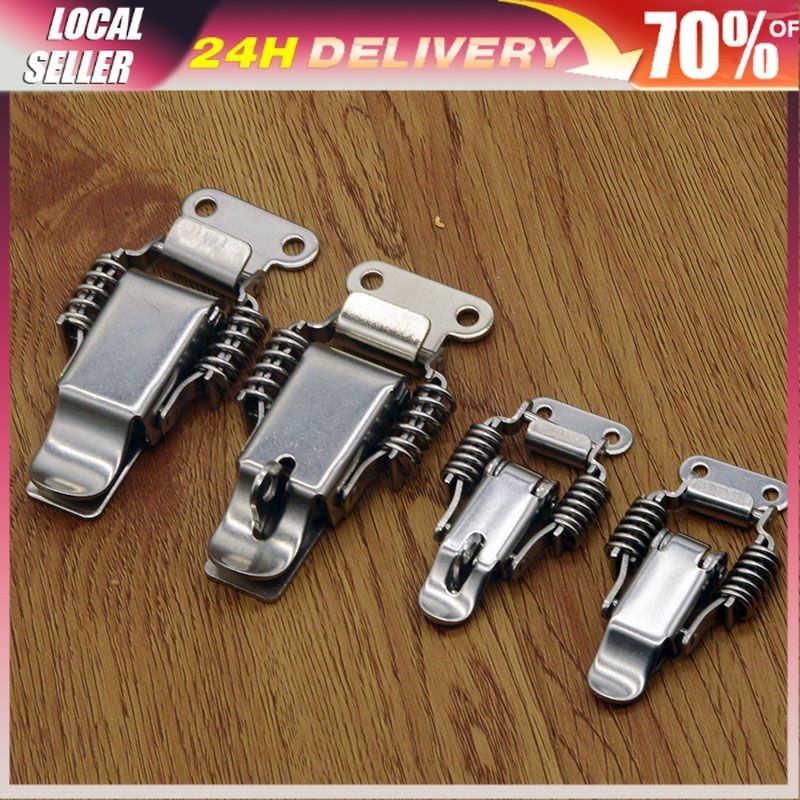 Spring Loaded Latch Catch Toggle Hasp With Lock hole Stainless Steel ...