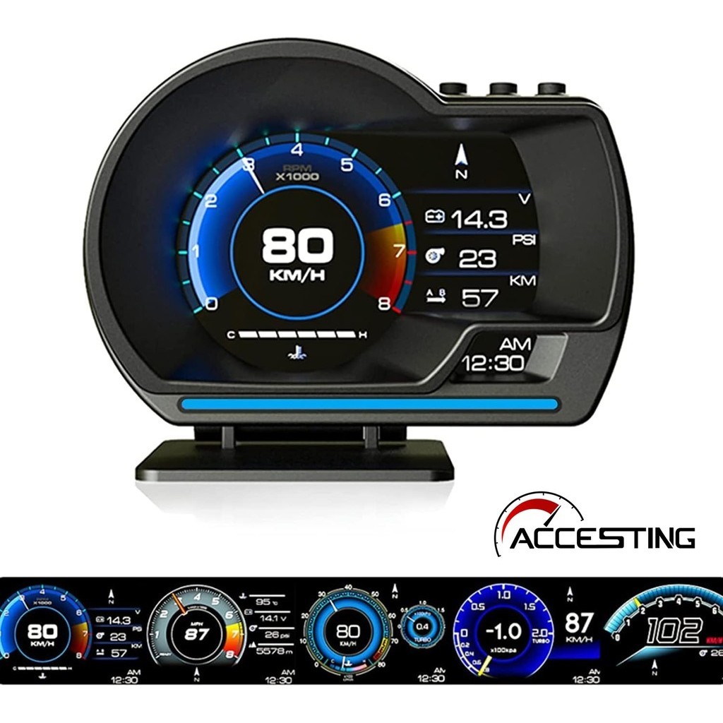 Smart Vehicle Universal Head-up Display,OBD2+GPS Dual System Digital ...