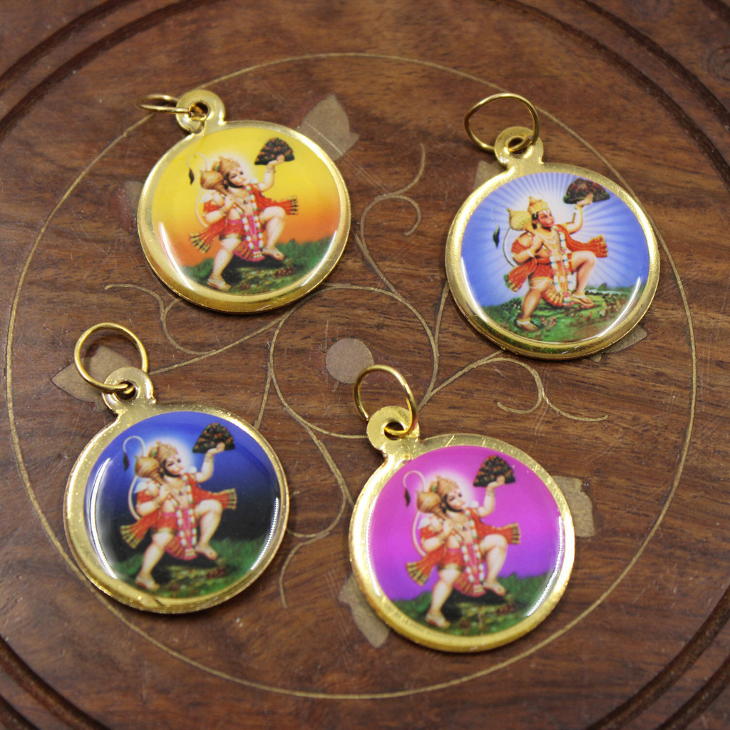 Shiva & Hanuman Locket Double Side - Random Color | Indian God Locket ...
