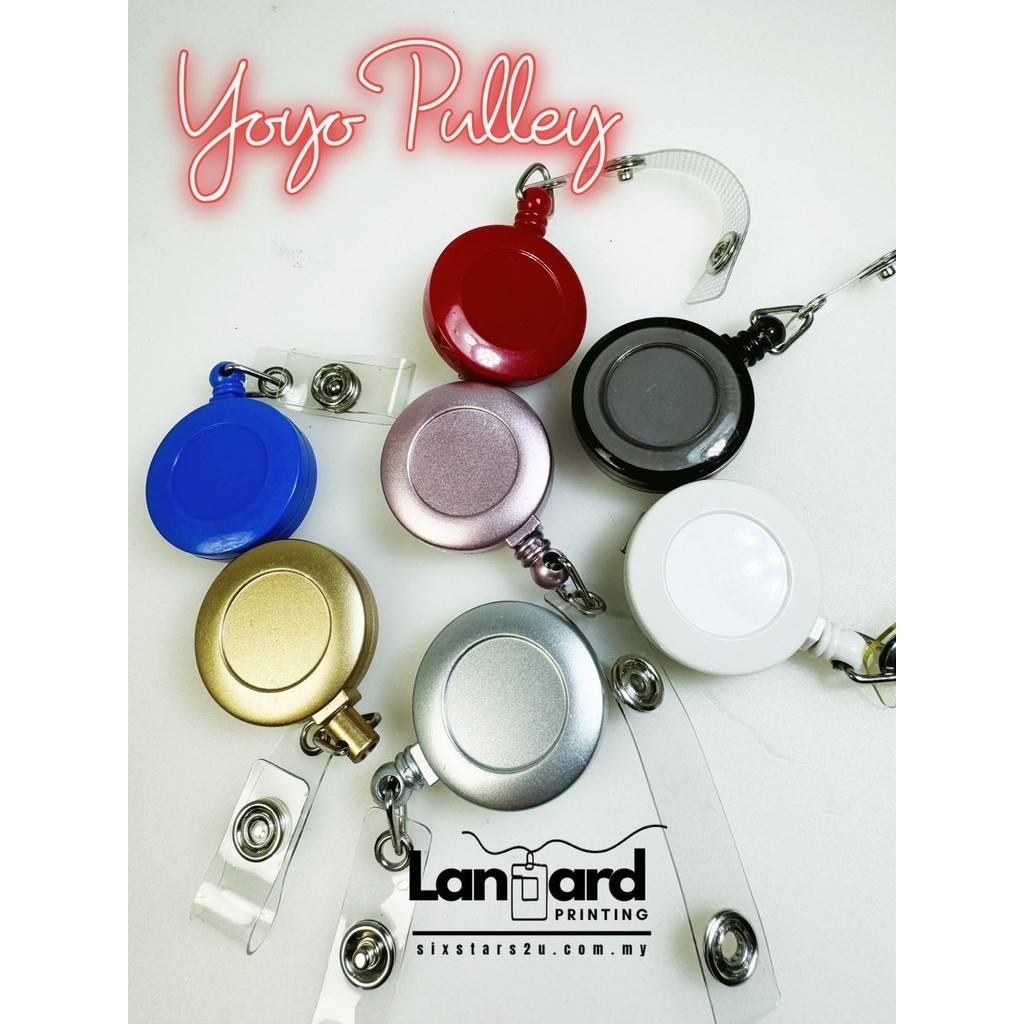 RETRACTABLE PULLEY / BADGE REELS / YOYO CLIP TAG | Shopee Malaysia
