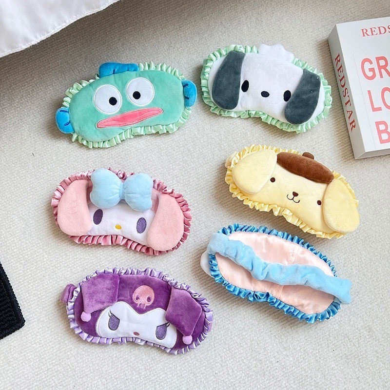 Kawaii Kuromi Sanrio Hellokitty Y2K Cartoon Eye Mask Cinnamoroll Anime ...