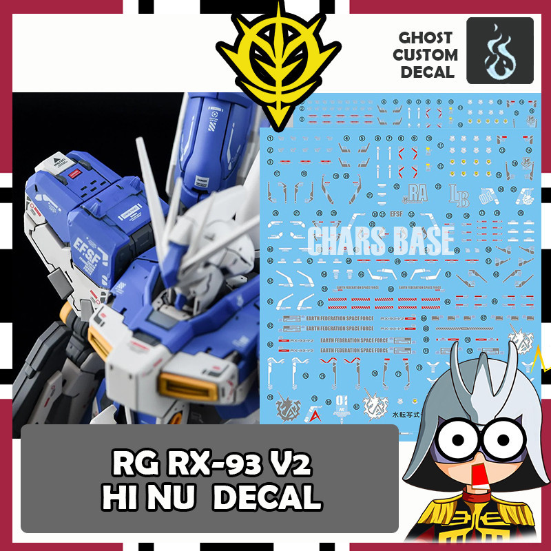 COPY GHOST DECAL RG RX-93 V2 RG HI NU DECAL 2PC SET | Shopee Malaysia