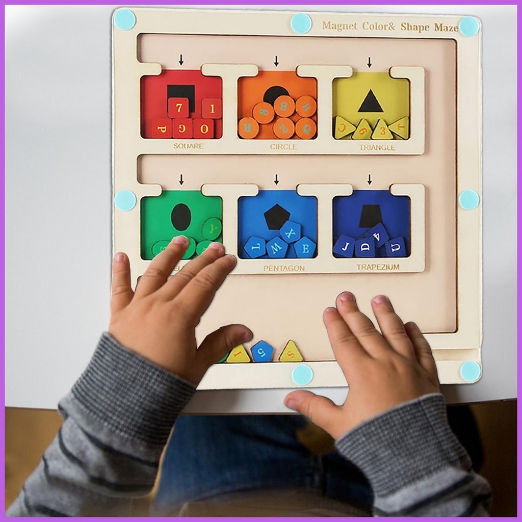 Magnetic Color Sorting Toys Color Shape Sorting Learning Tool ...