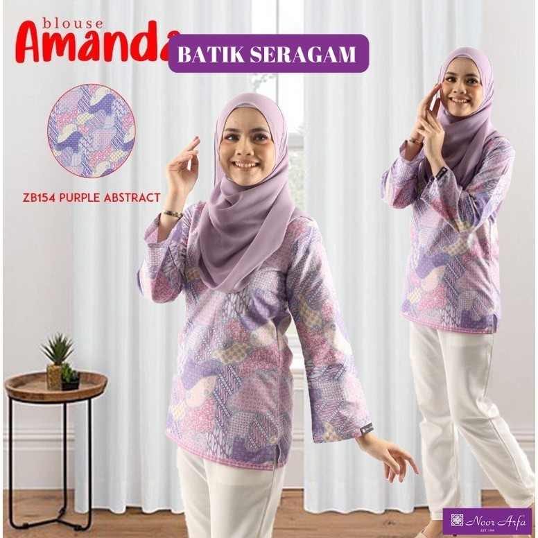 BLOUSE AMANDA NOOR ARFA BATIK TERENGGANU ORIGINAL | Shopee Malaysia