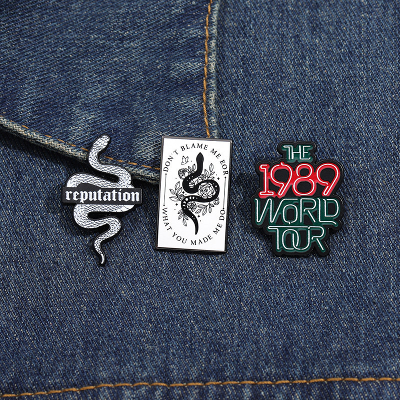 Taylor Swift Hard Enamel Pins Brooches Music Album Reputation 1989 ...