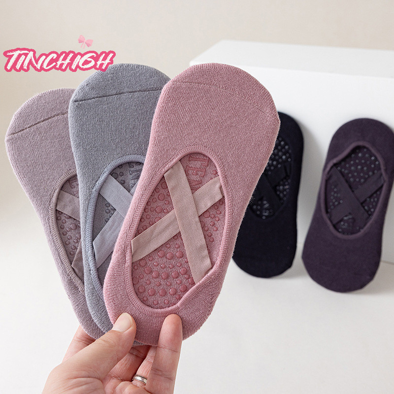 [TinchighM] Women Breathable Towel Bottom Yoga Socks Silicone Non-Slip ...