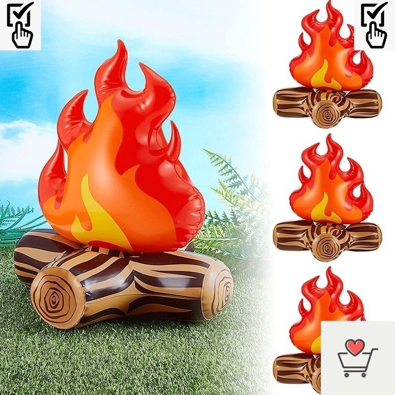 MBR Personality Reusable 3D Inflatable Fake Campfire Fire Engine ...