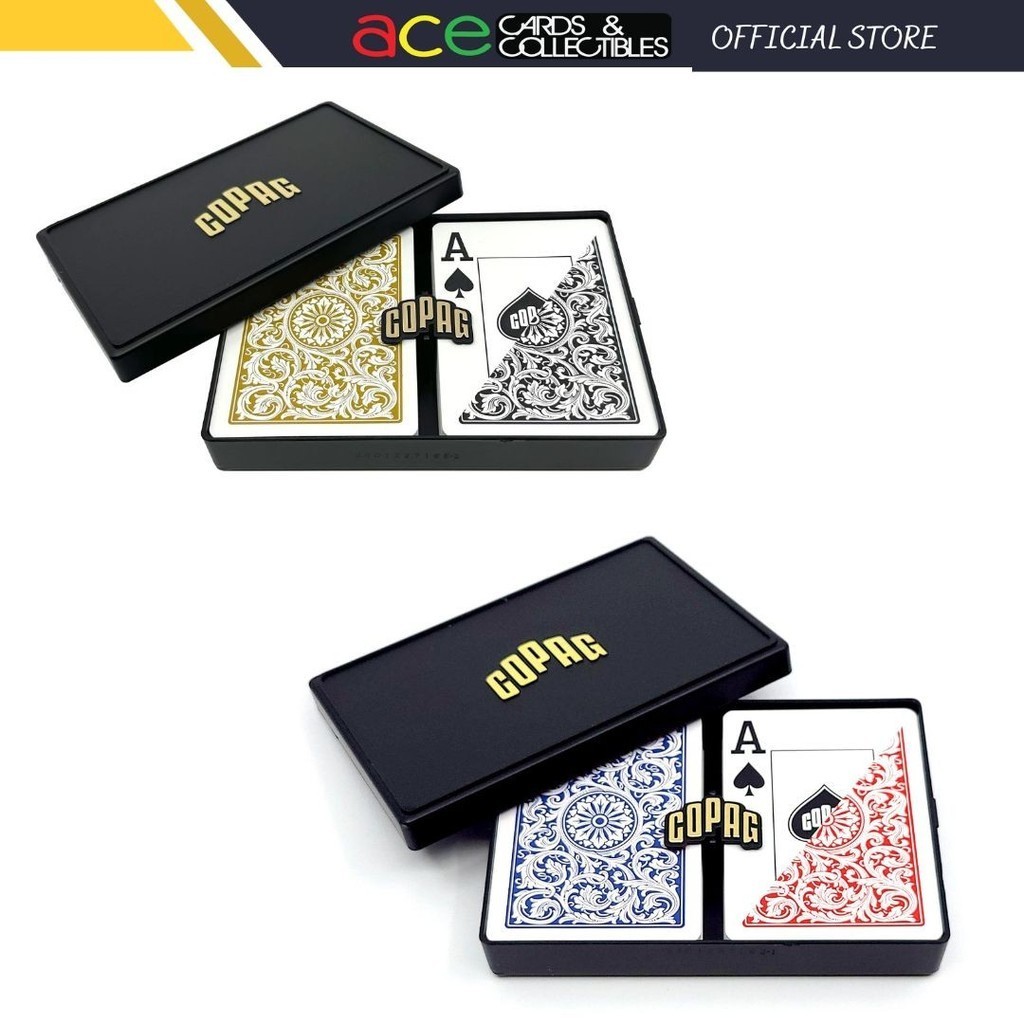 Copag 1546 100% Plastic Playing Cards - Poker Size Jumbo Index Double ...