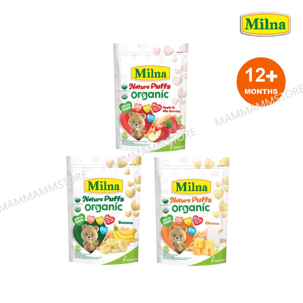 Milna Nature Organic Puffs 15g for 12 months+ | Shopee Malaysia