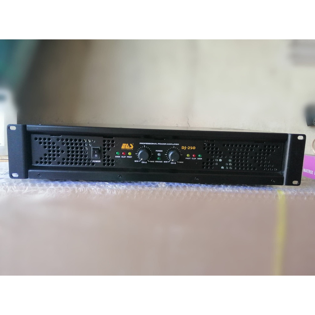 Power Amplifier ELS DJ250 Stereo 4 ohms 2x375w | Shopee Malaysia