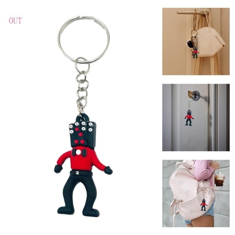 Best Skibidi Toilet Keychain Skibidi Battle Action Figures Keyring ...
