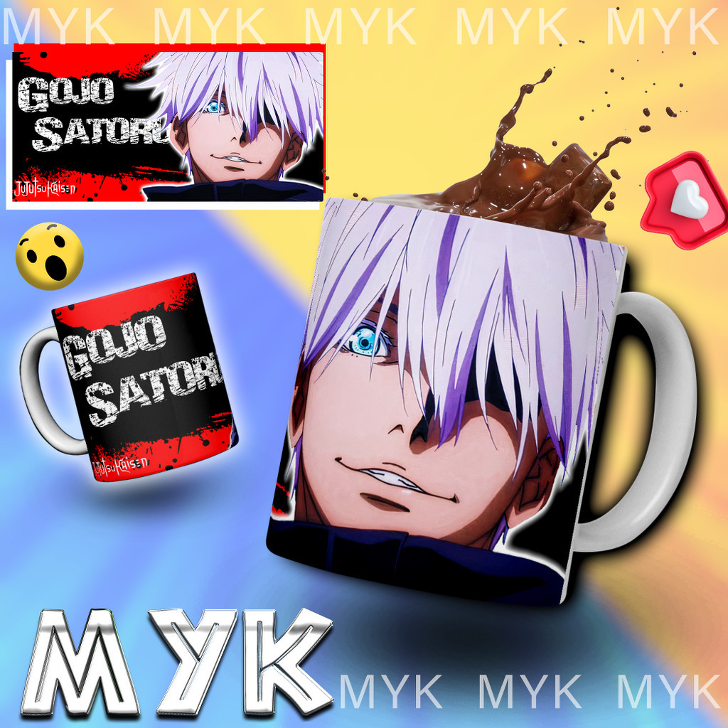 GOJO SATORU JUJUTSU KAISEN anime mug design 11oz | Shopee Malaysia