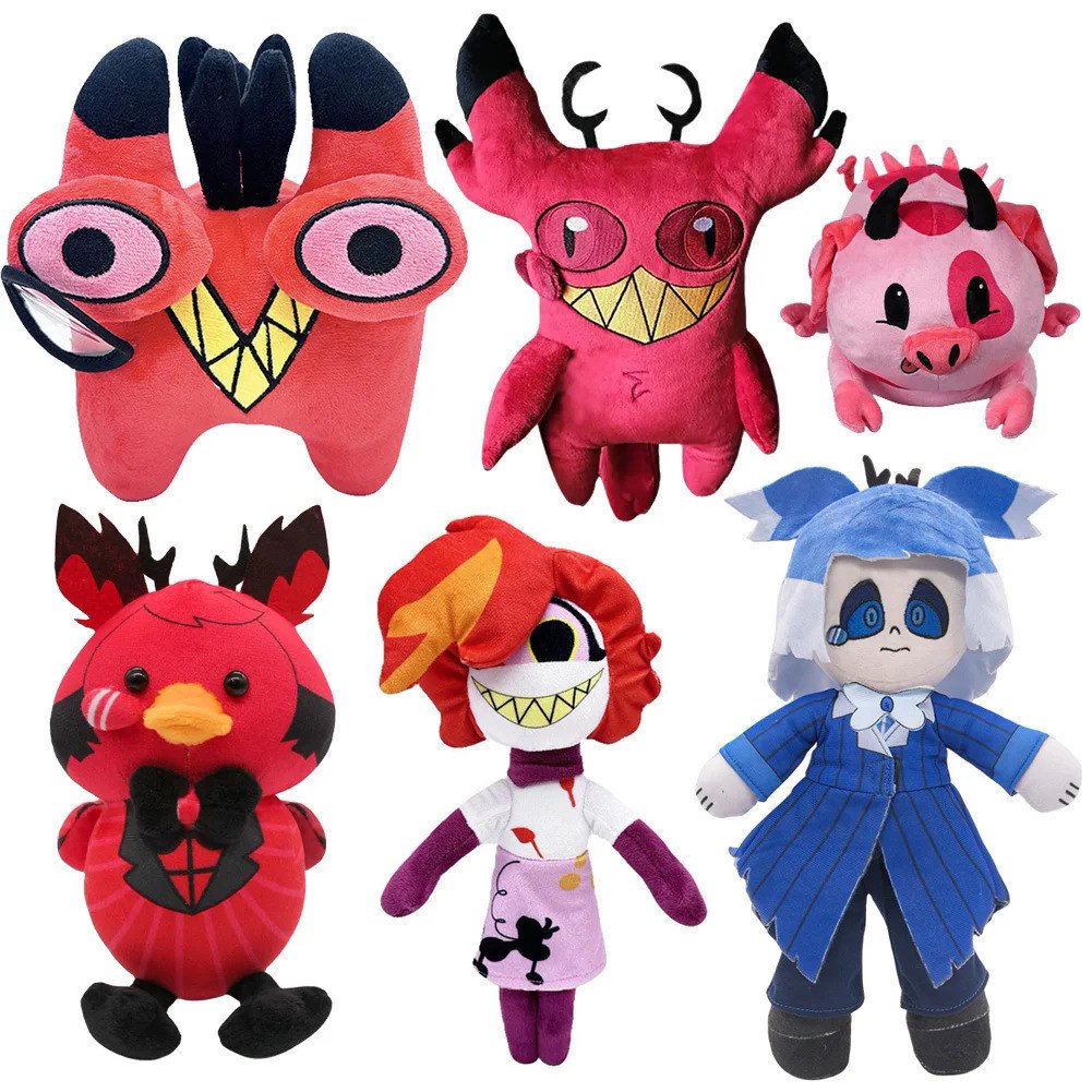 Cat Alastor Fat Nuggets Pig Cosplay Plush Toys Hazbin Hotel Alastor ...