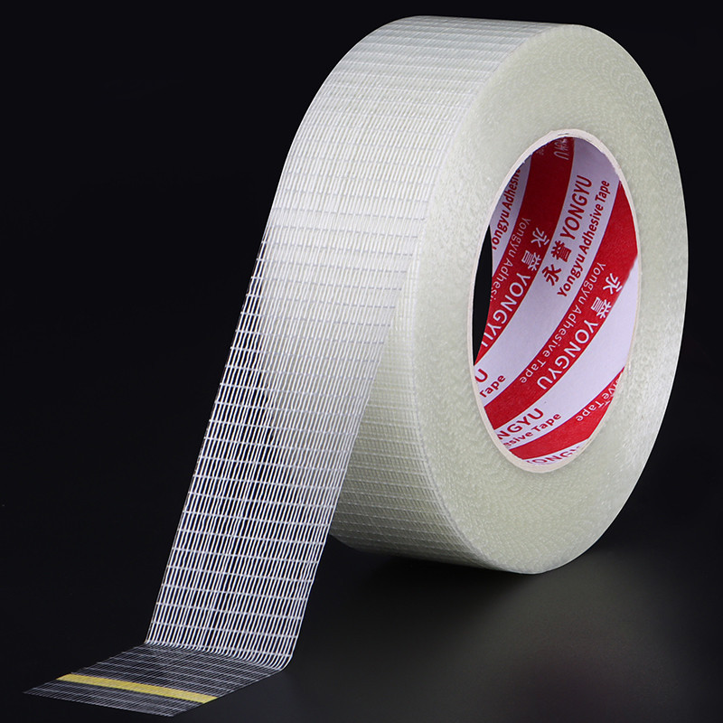 High Viscosity Transparent Grid Fiber Tape High Sticky Reinforced Self ...