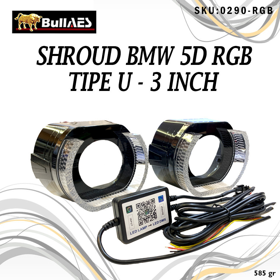 Shroud 5D Type BMW U30 3 INCH RGB Brand AES | Shopee Malaysia