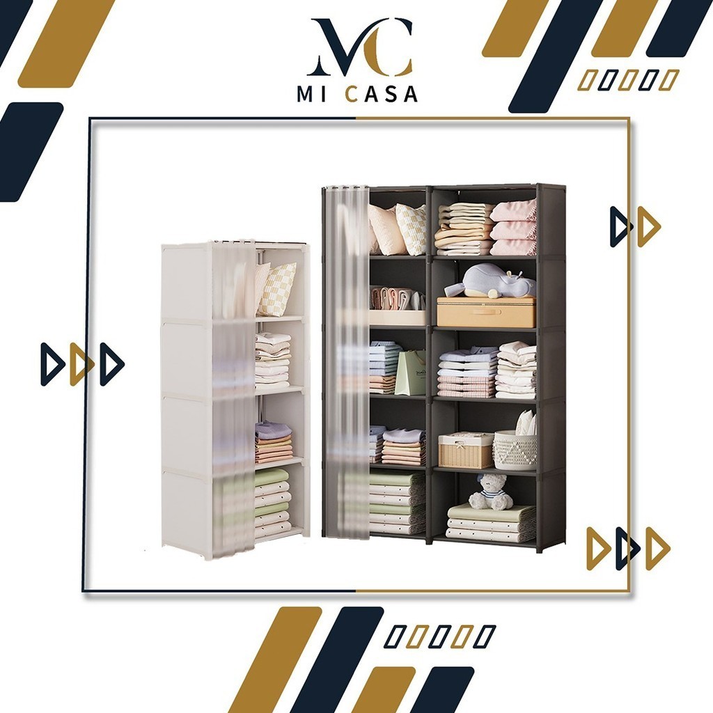 𝗠𝗜 𝗖𝗔𝗦𝗔 Rak Buku Kalis Habuk Mudah Dipasang Penyusun Penjimatan Ruang ...