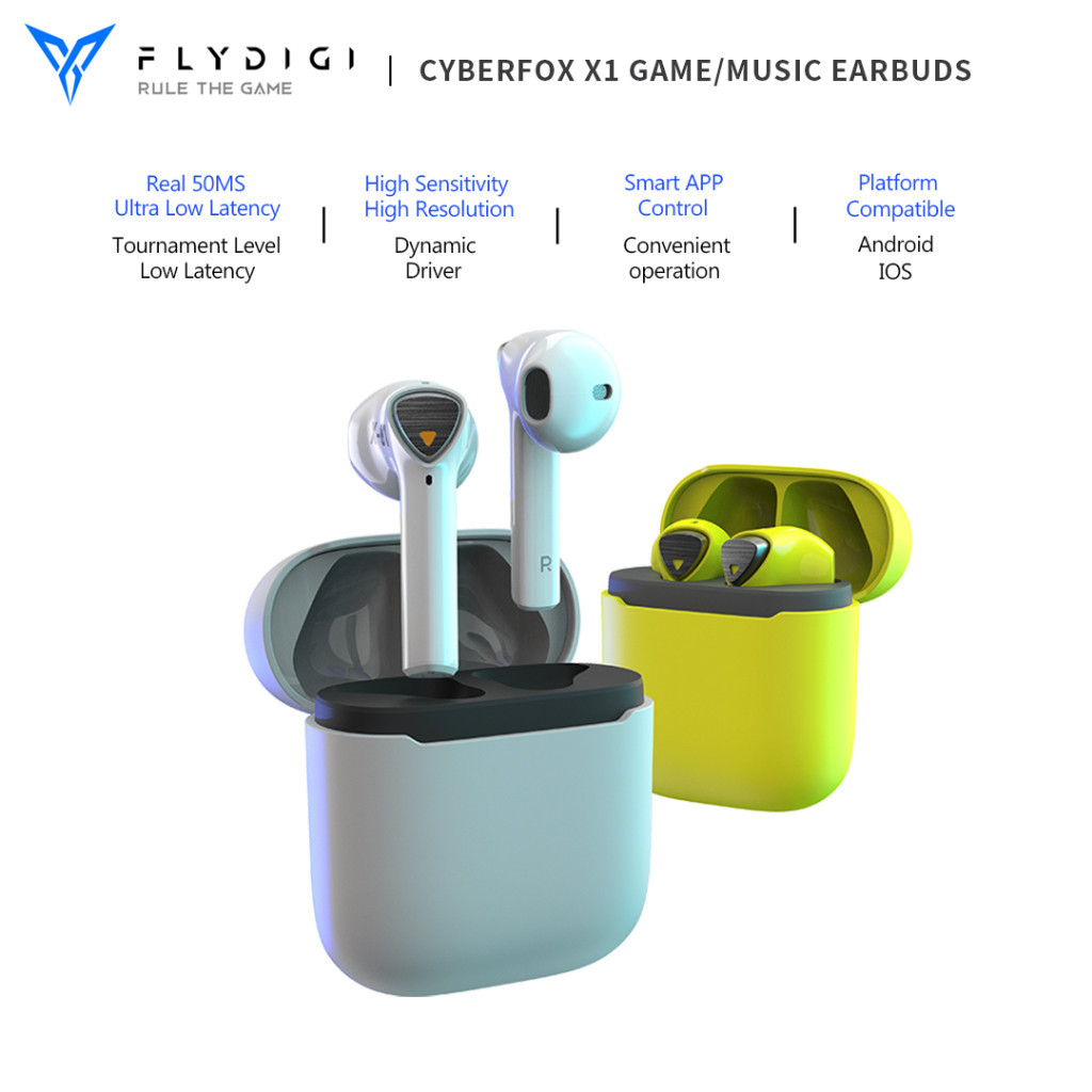 Flydigi CyberFox X1 Low Latency Game/Music Wireless EarBuds | Shopee ...