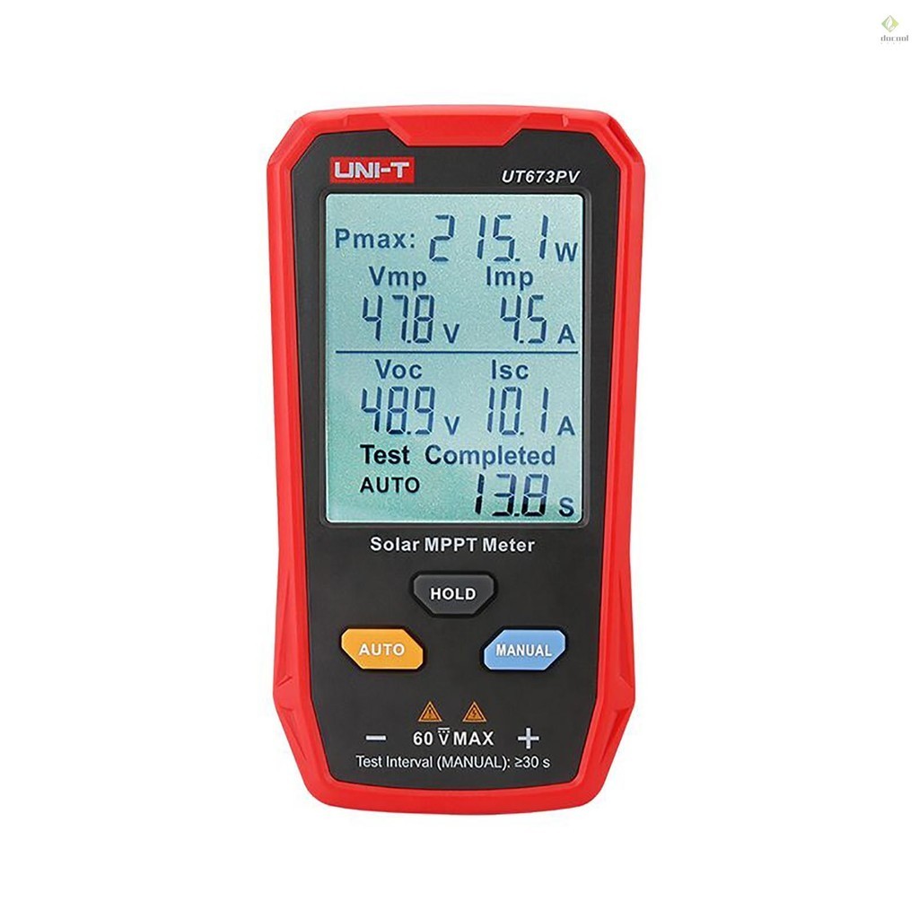UNI-T UT673PV Solor MPPT Meter Photovoltaic Maximum Power Tester Peak ...