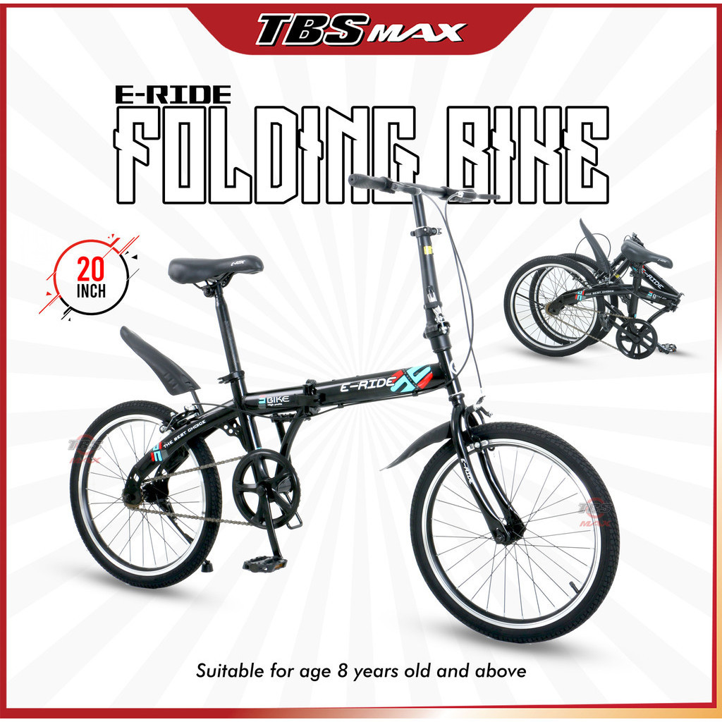 E-RIDE FOLDING BIKE 20" INCH / BASIKAL LIPAT 20" INCH MURAH / SESUAI ...