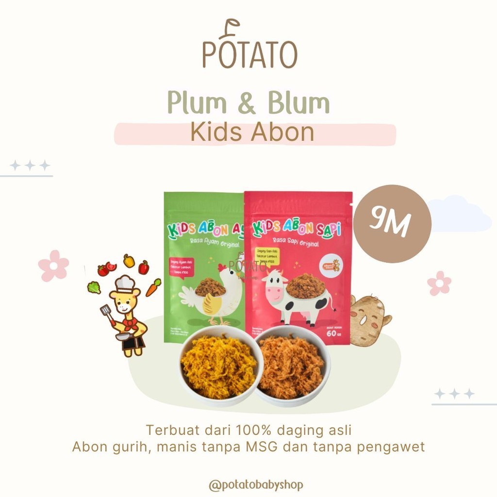 Plum & Blum Shredded Baby Kids Beef Shredded Chicken Shredded Tuna No ...