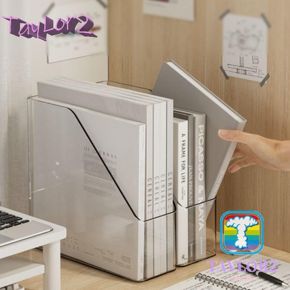 ATAYLOR Desk File Folder, A4 Size Transparent File Storage Box, Multi ...