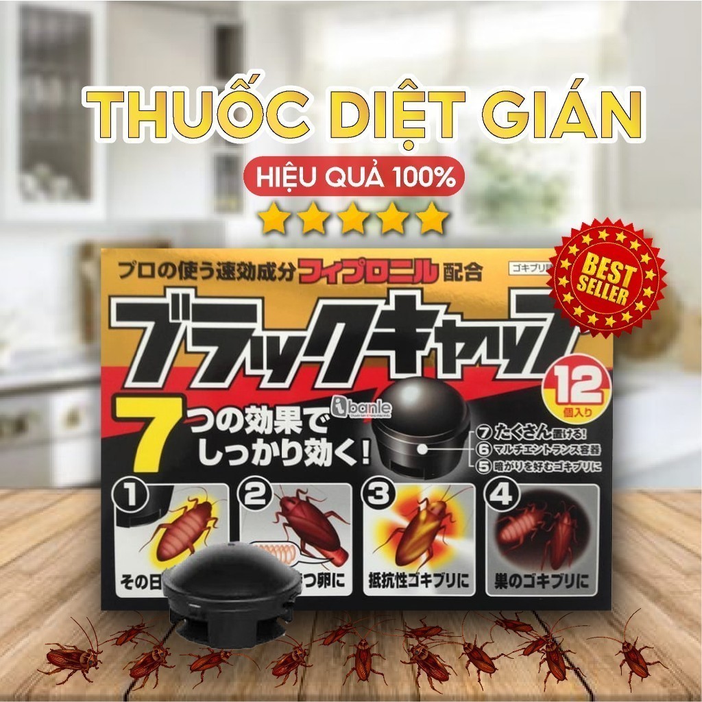 [HCM] Set of 12 convenient, safe cockroach and insect repellent tablets ...